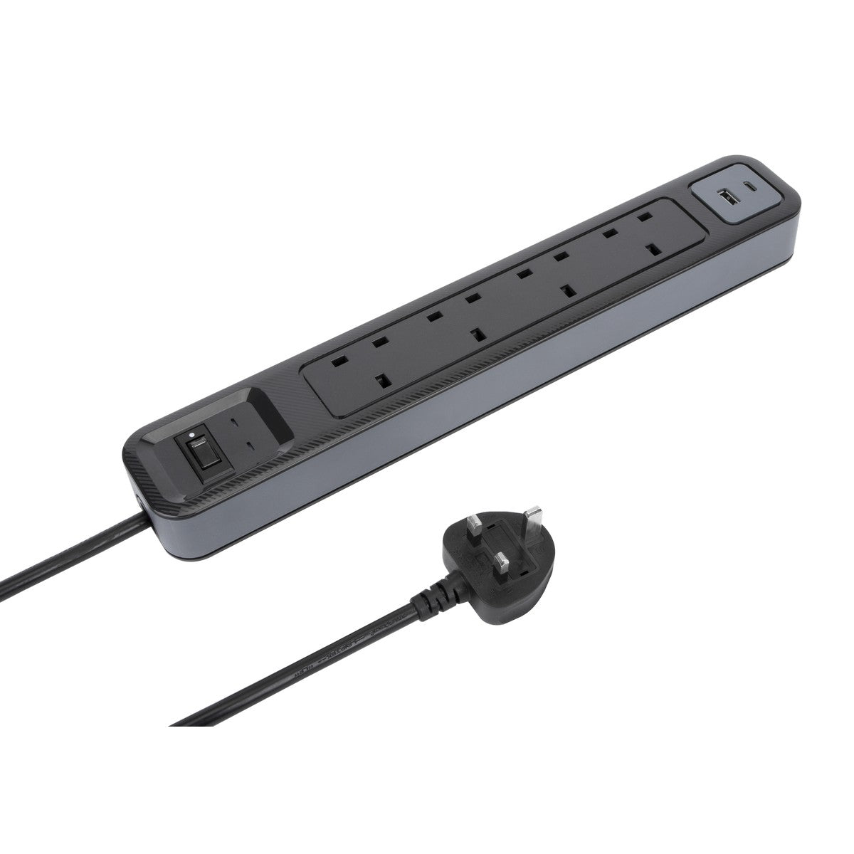 Targus APS20 SmartSurge PLUS (USB-C PD 42W) • 4 UK outlets (250VAC, 13