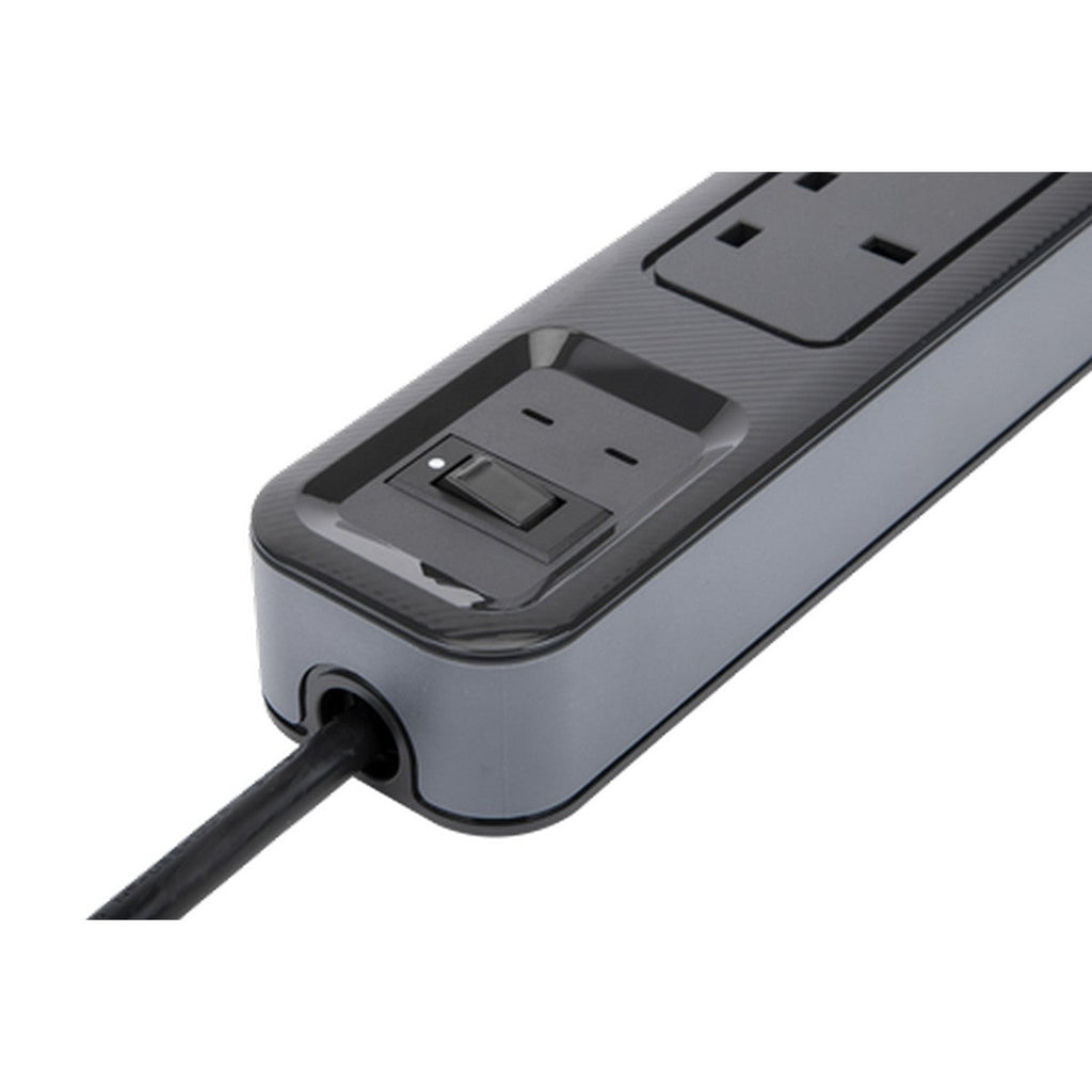 Targus APS20 SmartSurge PLUS (USB-C PD 42W) • 4 UK outlets (250VAC, 13